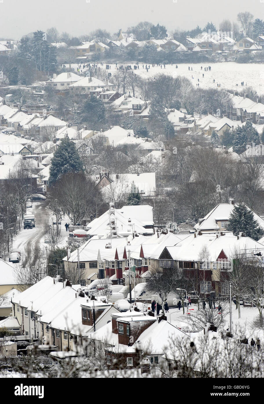 Snow london rooftops hi-res stock photography and images - Alamy