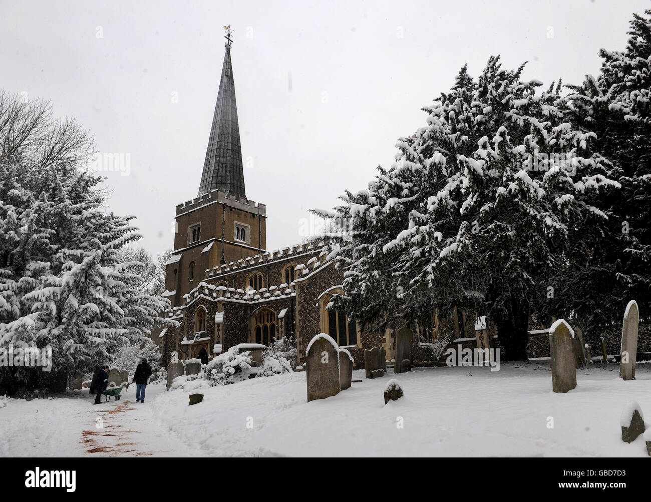 Harrow on the hill in winter hi-res stock photography and images - Alamy