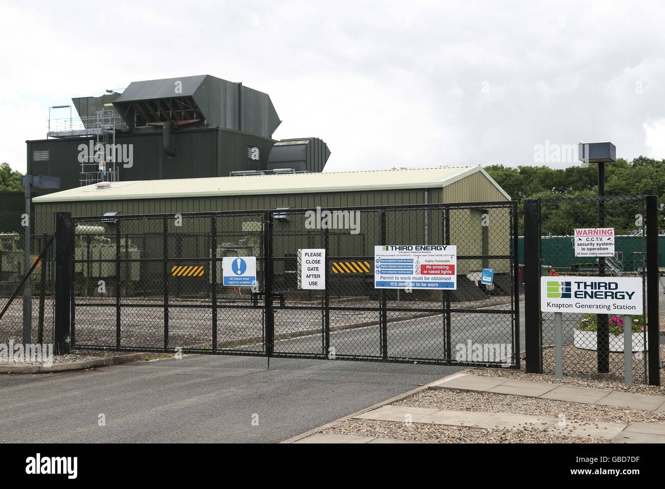 Knapton Generating Station, owned by Third Energy, in East Knapton ...