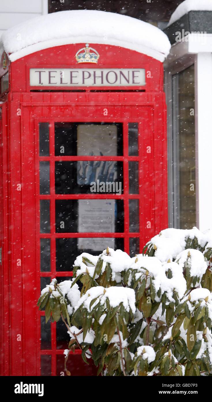 A telephone box in a garden in Springfield, Chelmsford, Essex gets a ...