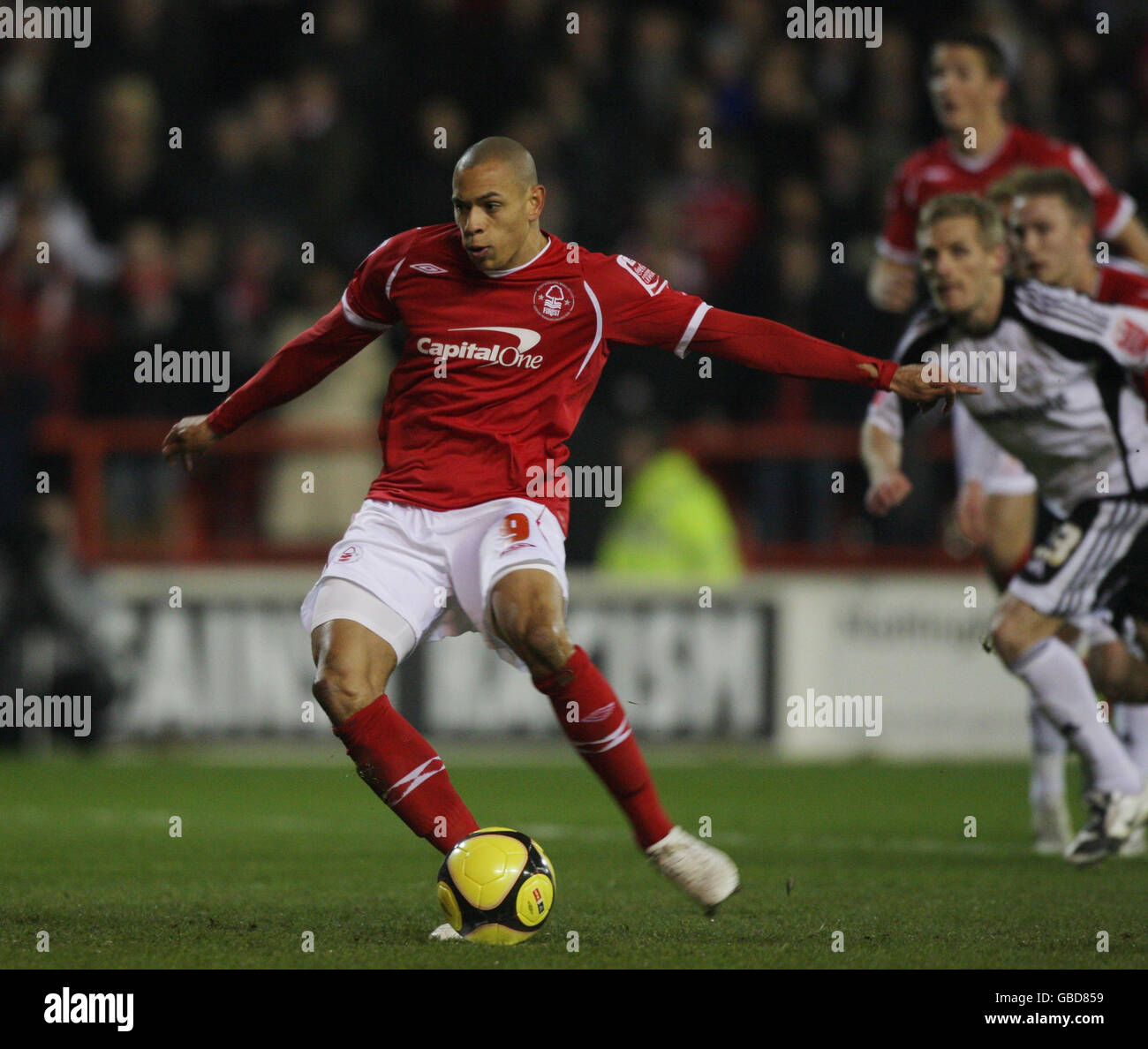 Nottingham Forest's Nathan Tyson scores from penalty spot during the FA ...