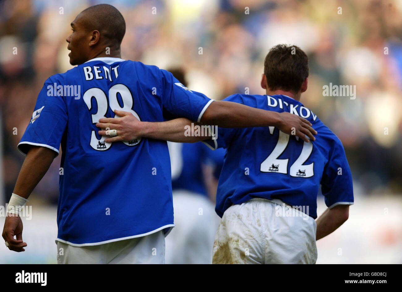 Leicester citys marcus bent celebrates scoring hi-res stock photography ... Leicester citys marcus bent celebrates scoring hi-res stock photography ...