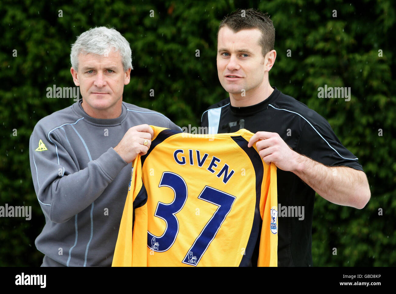 New Manchester City goalkeeper Shay Given is unveiled by manager Mark ...