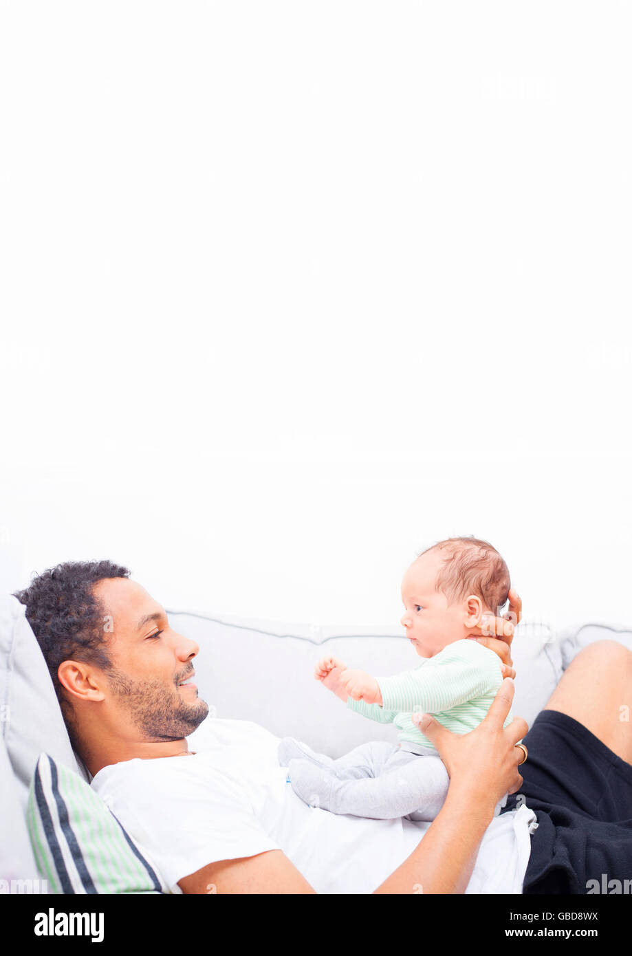 Father and child Stock Photo - Alamy