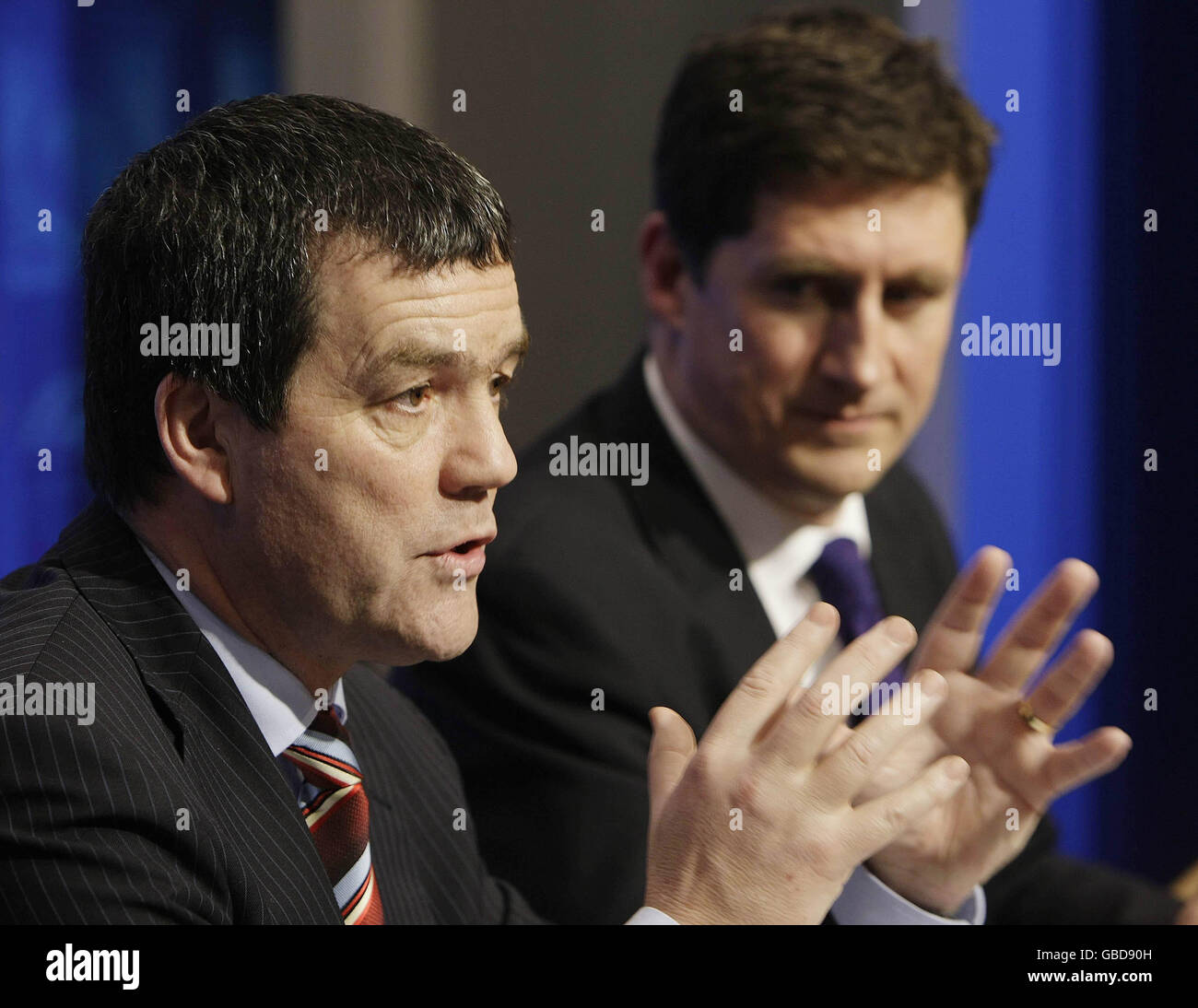 Transport Minister Noel Dempsey and Communications Minister Eamon Ryan ...