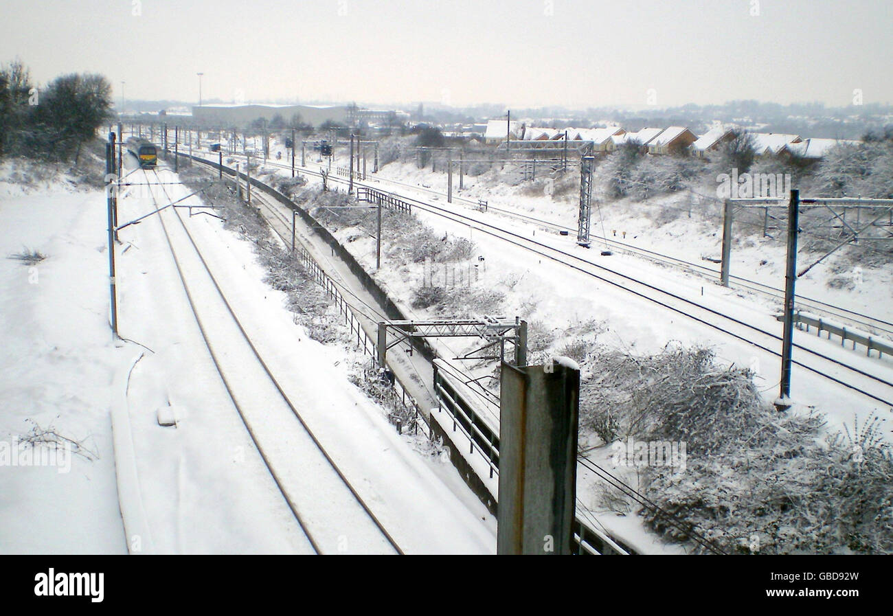 Weather - Winter - Snow - Rugby - 2009 Stock Photo - Alamy