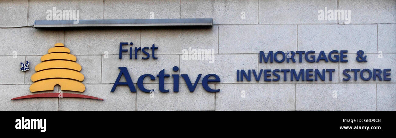 The logo from a First Active branch on Baggot Street in Dublin, after ...