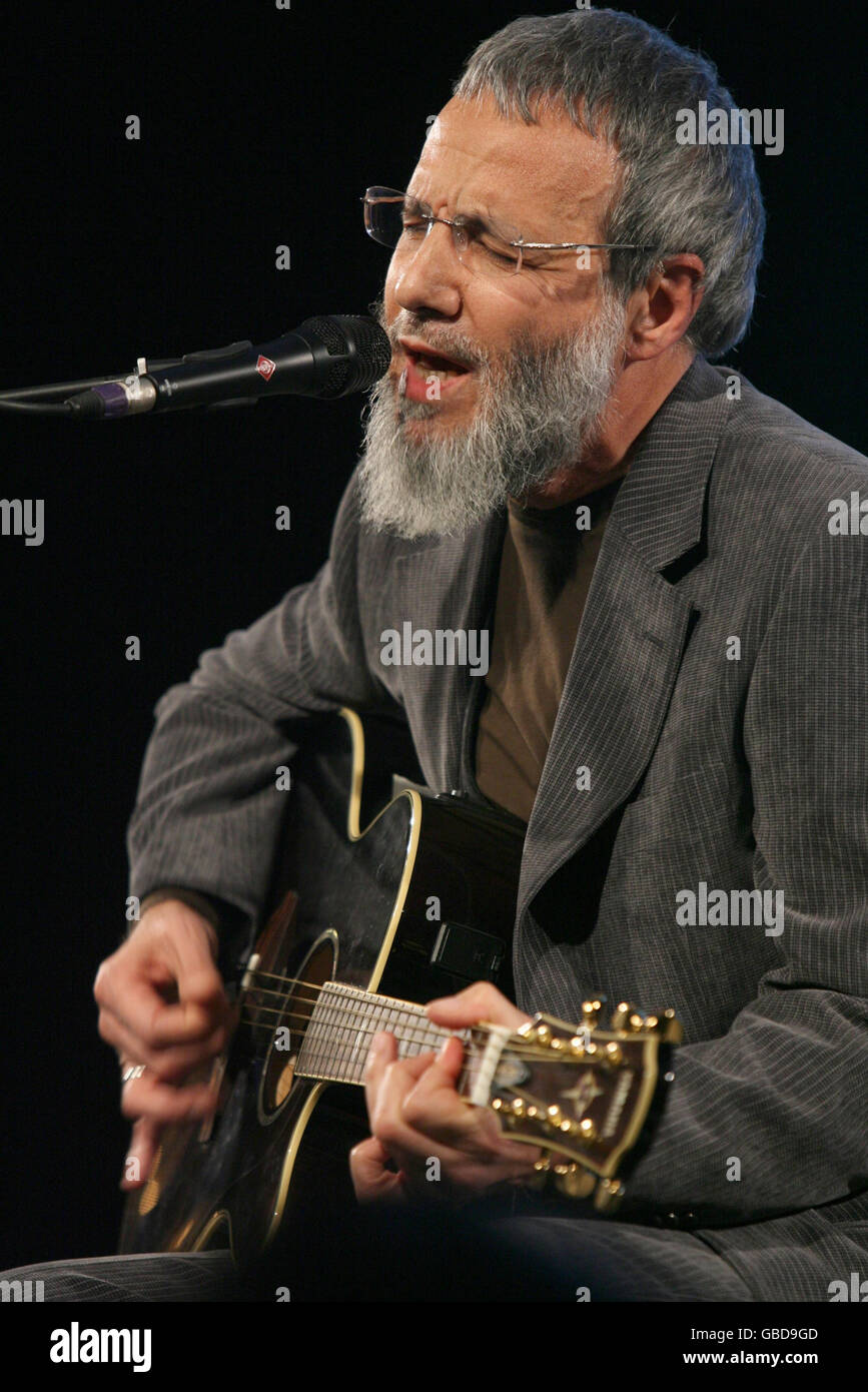 Yusuf Islam, also known as Cat Stevens, performs on stage at a Medical ...