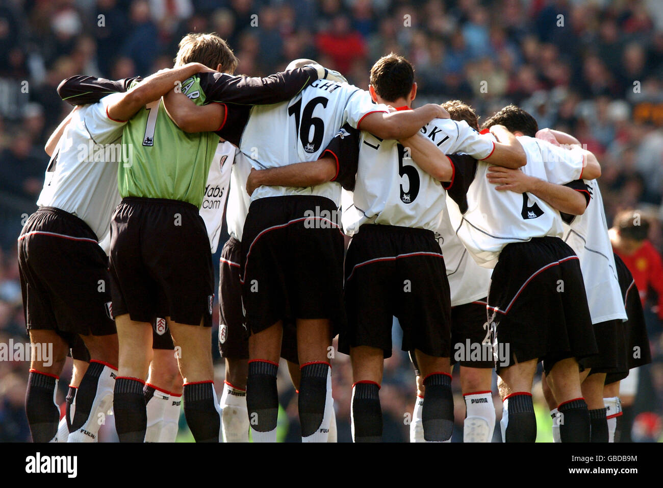 Soccer huddle manchester united hi-res stock photography and images - Alamy