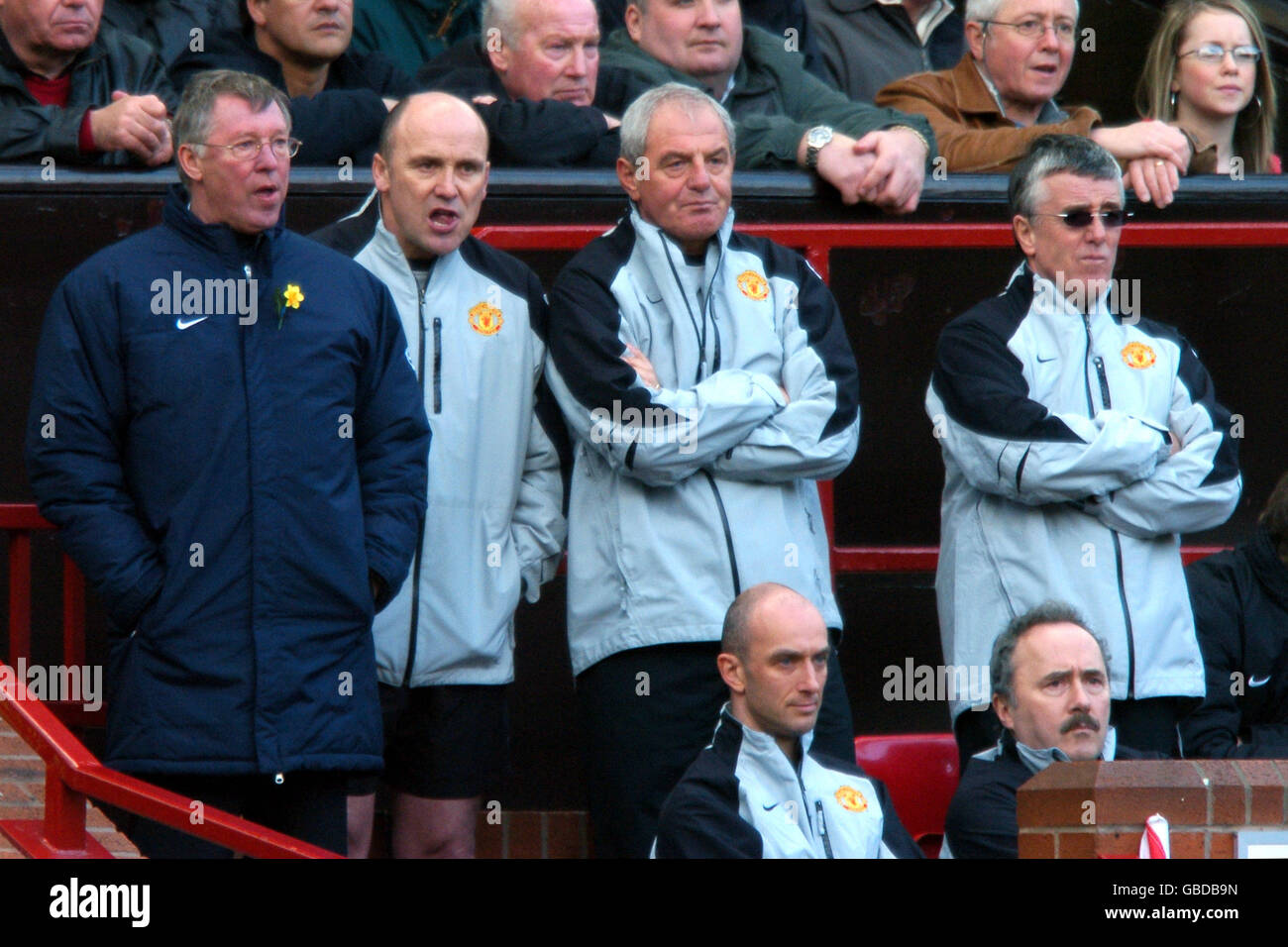 Soccer - AXA FA Cup - Quarter Final - Manchester United v Fulham Stock ...