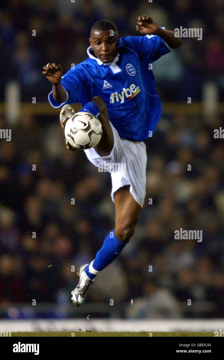 Birmingham citys clinton morrison in action hi-res stock photography ...