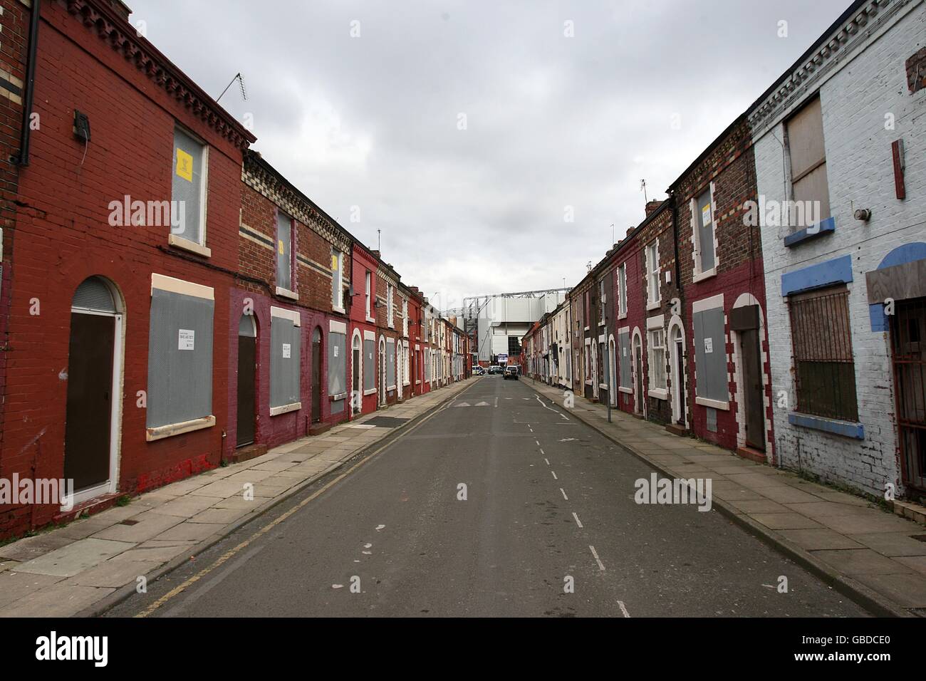 View anfield one residential streets full derelict houses outside ...