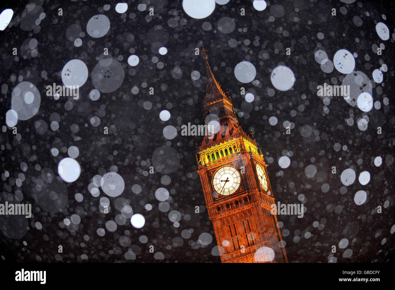 Weather - Winter Snowfall - London Stock Photo - Alamy