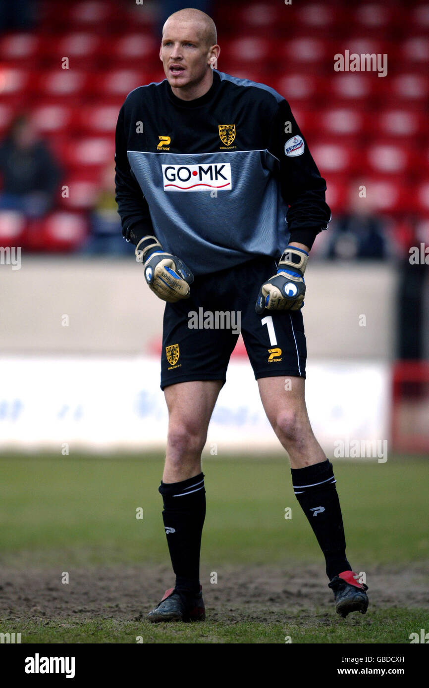 Wimbledons goalkeeper scott bevon hi-res stock photography and images ...