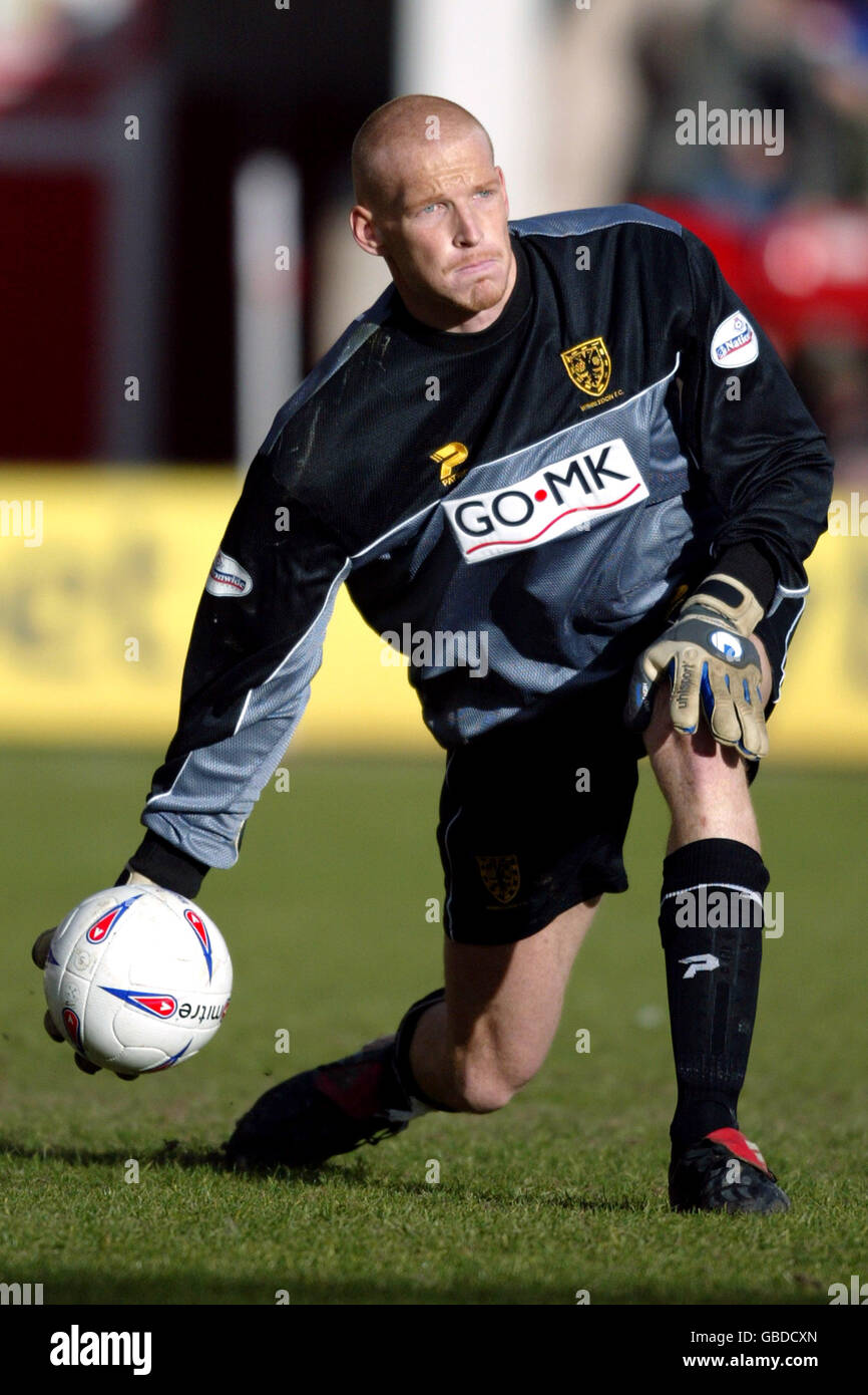 Wimbledons goalkeeper scott bevon hi-res stock photography and images ...