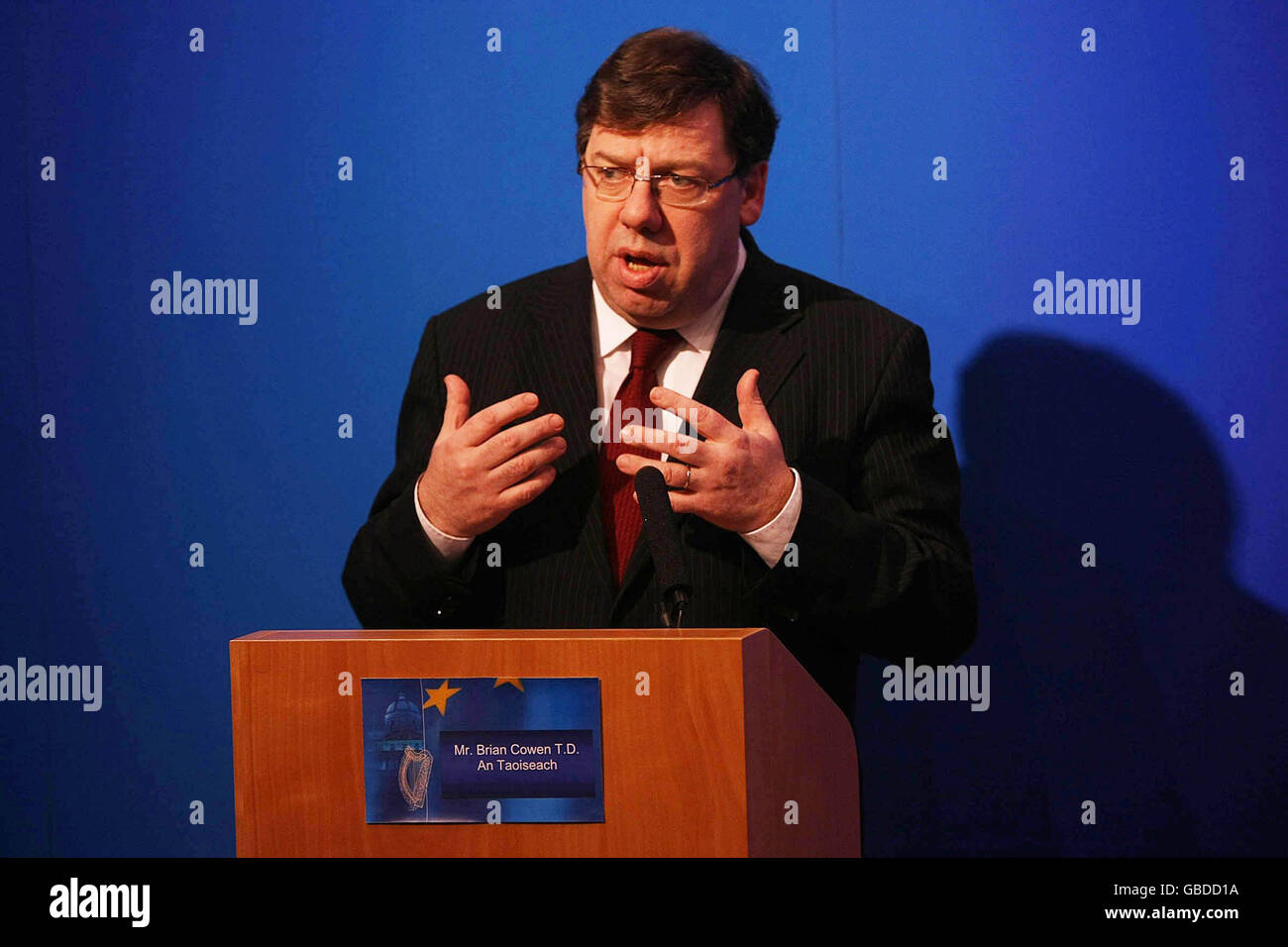 Taoiseach Brian Cowen Stock Photo - Alamy