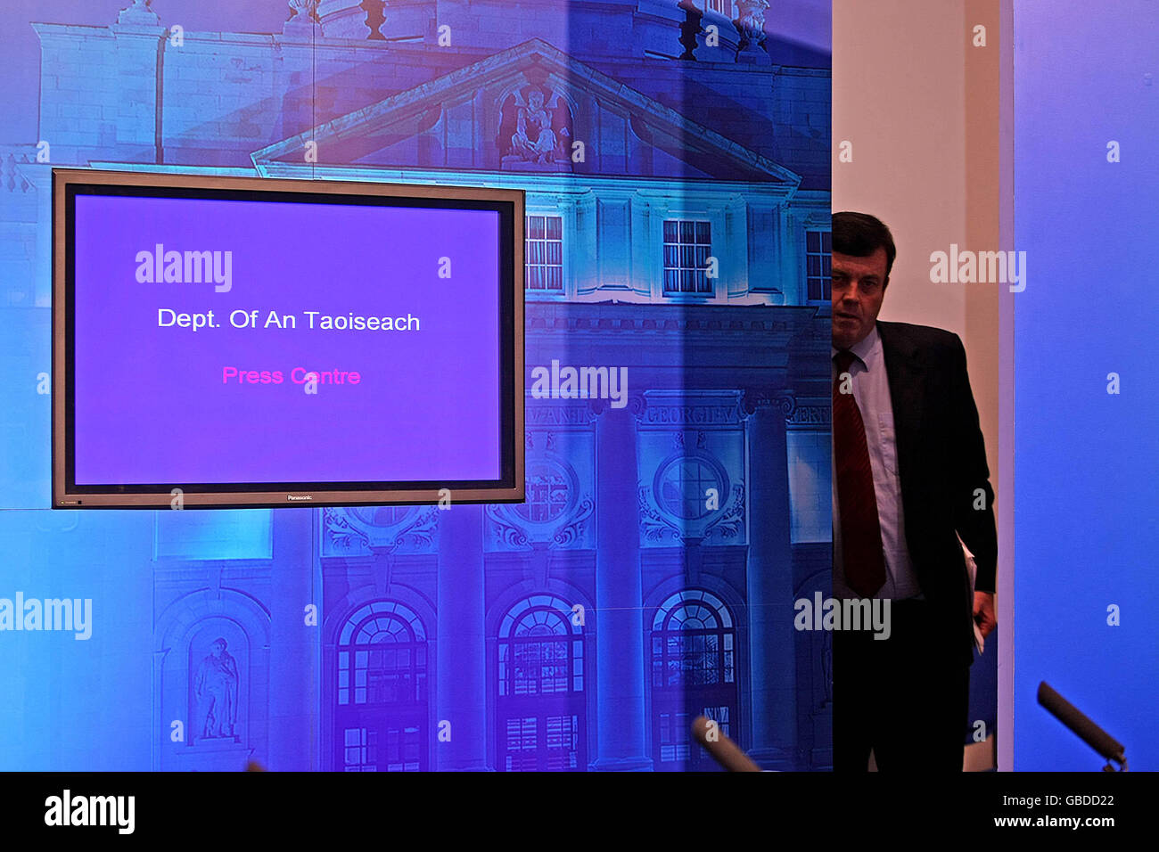 Taoiseach Brian Cowen Stock Photo - Alamy