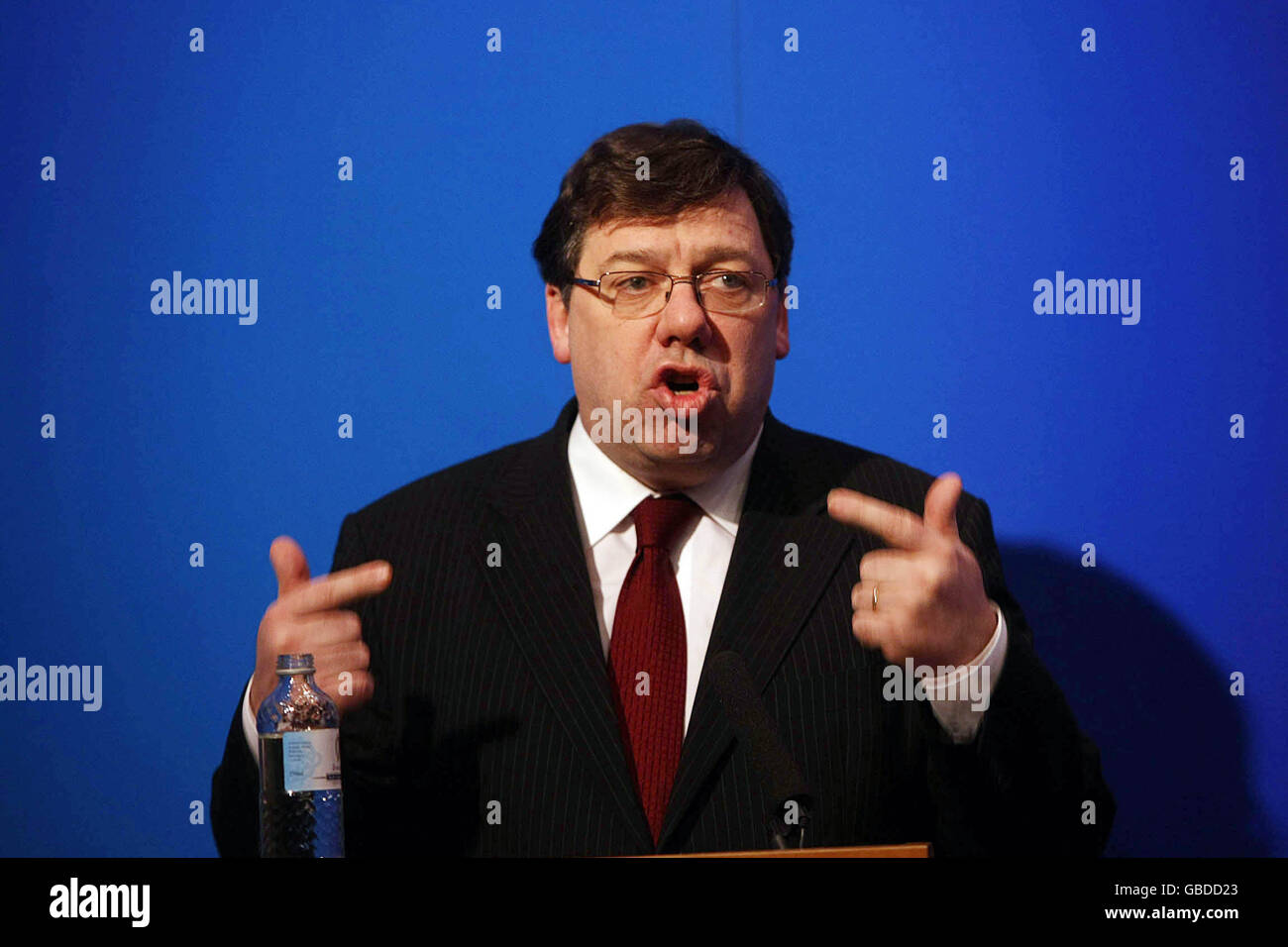 Taoiseach Brian Cowen Stock Photo - Alamy