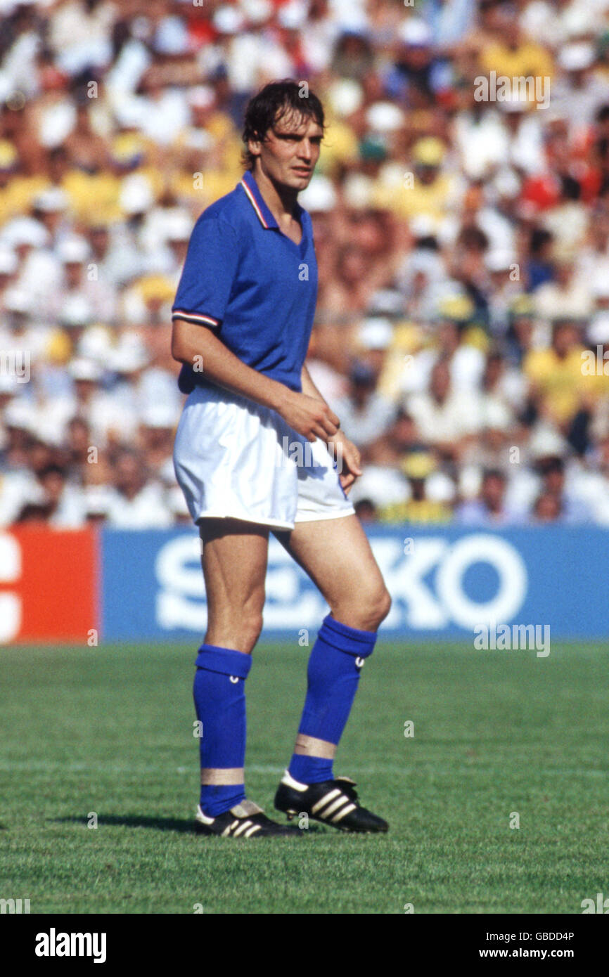 Soccer - World Cup Spain 82 - Group C - Brazil v Italy Stock Photo - Alamy