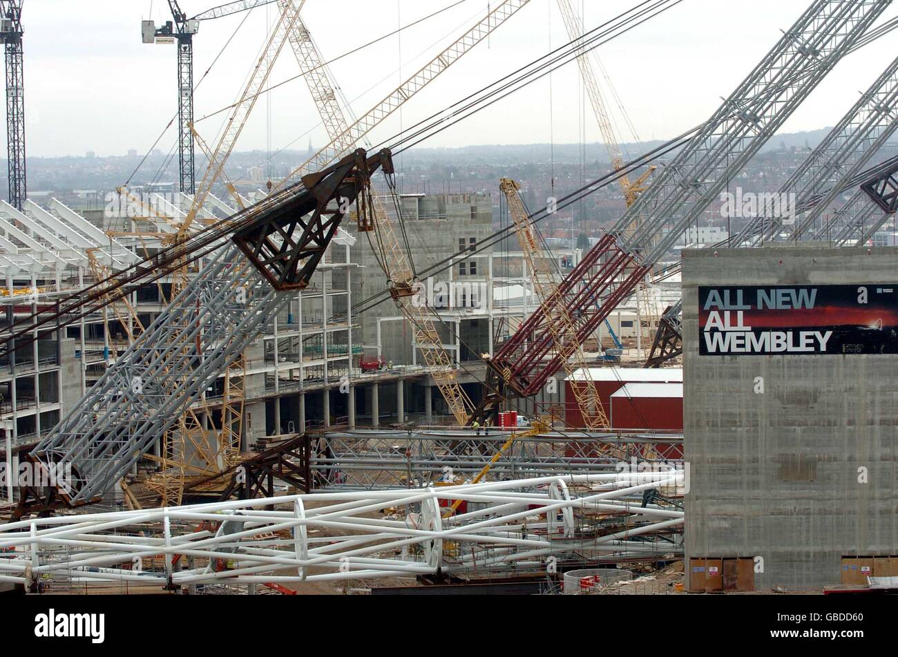 Soccer - New Wembley Construction Stock Photo - Alamy
