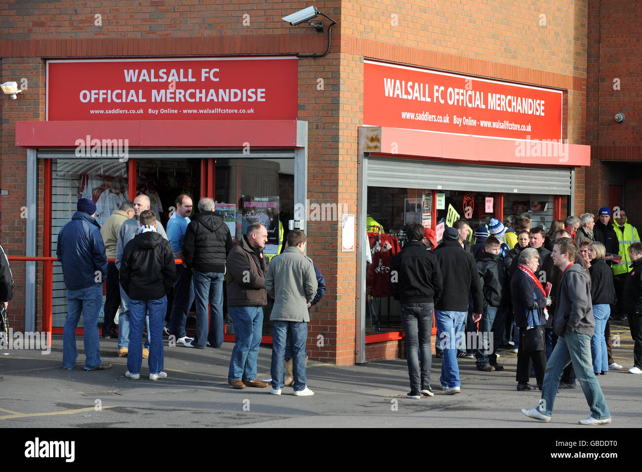 A general view outside the Banks's Stadium, home of Walsall Football ...