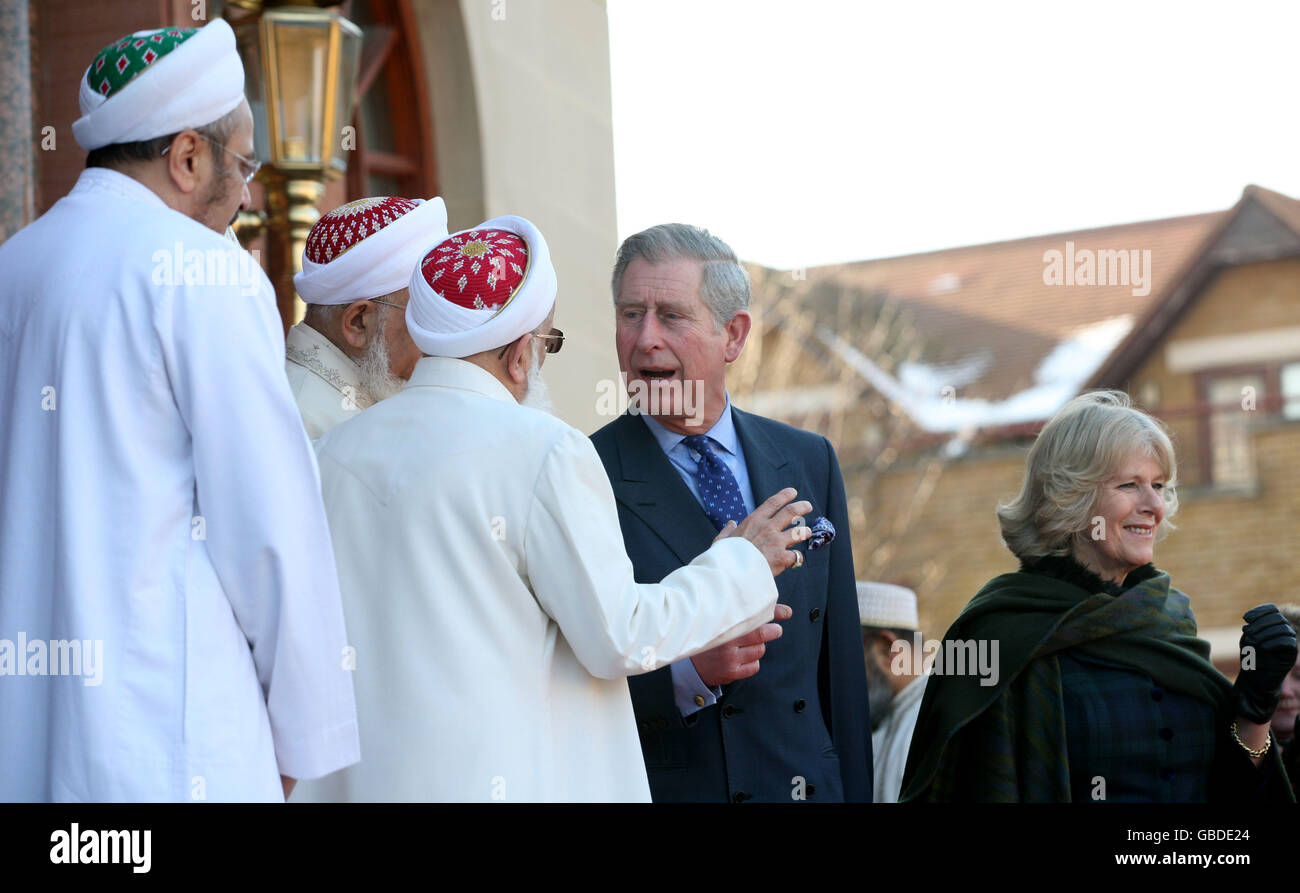 The Prince of Wales and The Duchess of Cornwall arrive at the Dawoodi ...
