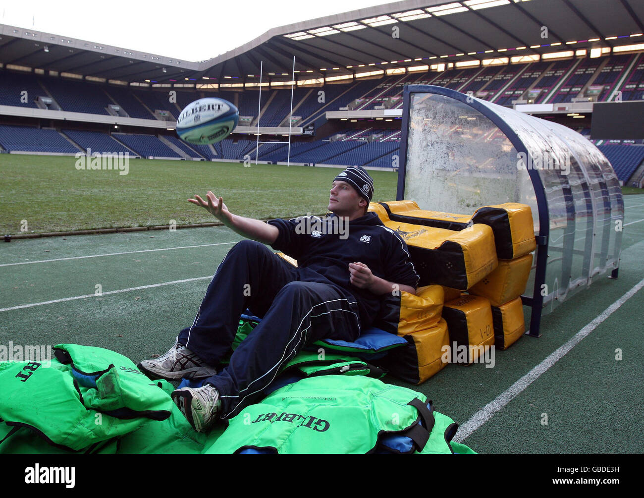 Rugby Union - Scotland Team Announcement - Murrayfield Stadium Stock ...