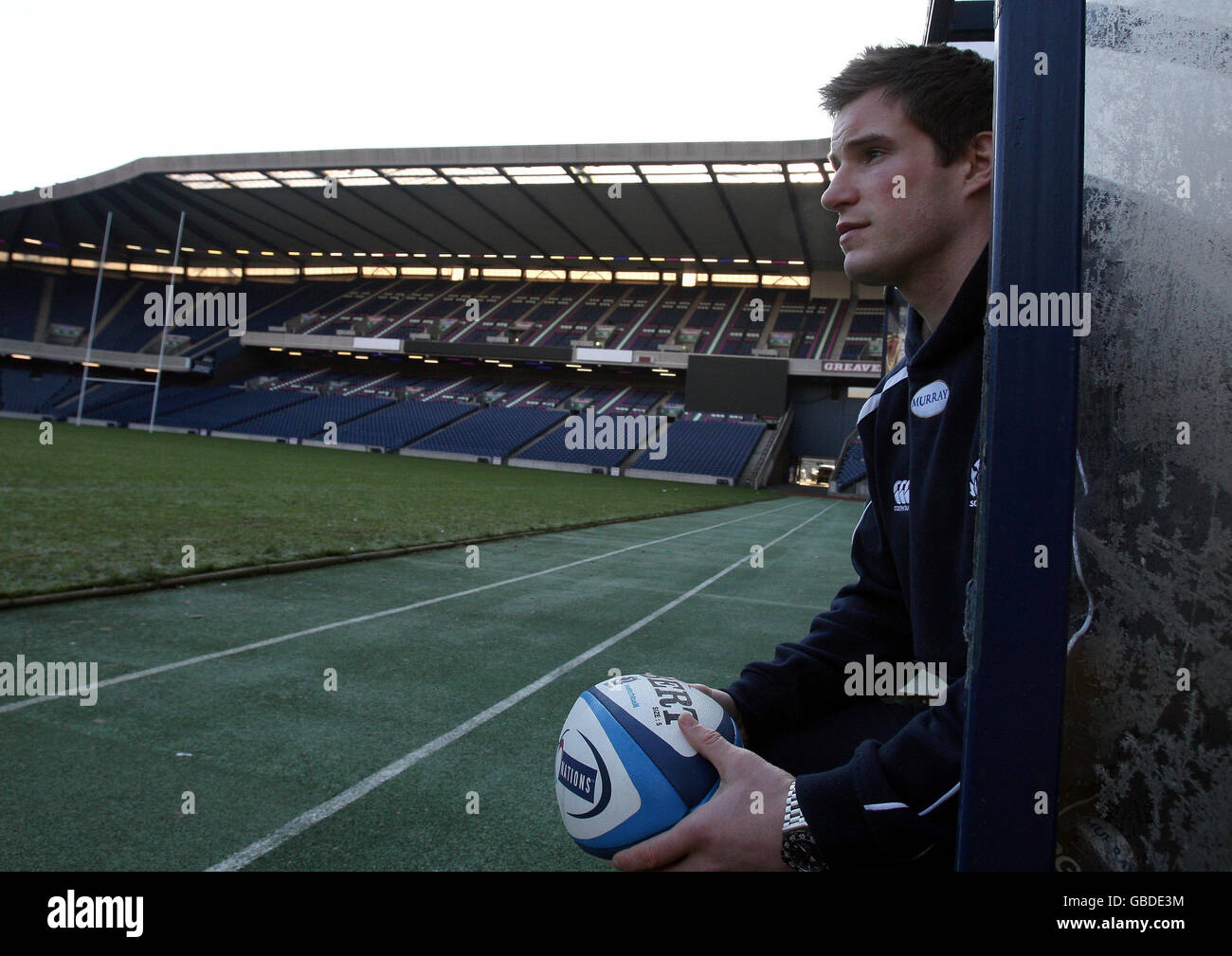 Rugby Union - Scotland Team Announcement - Murrayfield Stadium Stock ...
