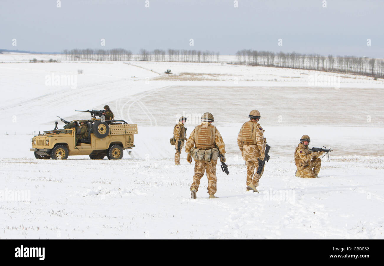 Westdown Camp on Salisbury Plain Stock Photo - Alamy