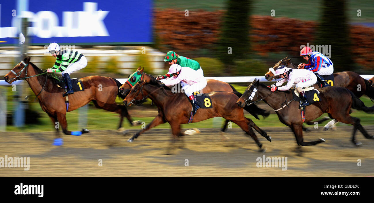 Horse Racing - Kempton Park Racecourse Stock Photo - Alamy