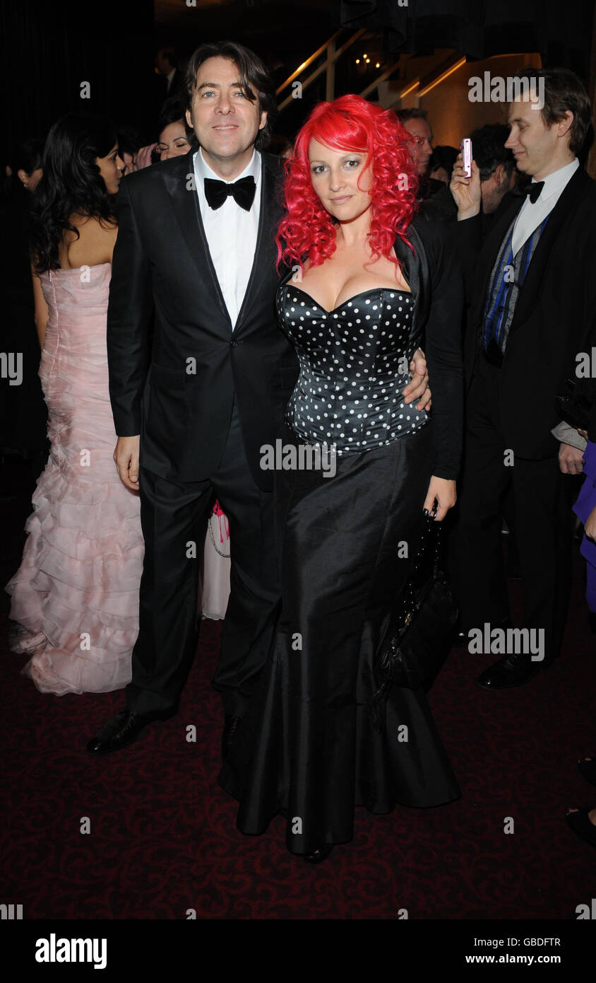 Jonathan Ross with his wife Jane Goldman atThe Grosvenor BAFTA after ...