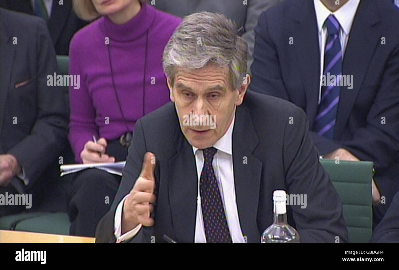 Former chairman of HBOS Lord Stevenson gives evidence to the Treasury ...