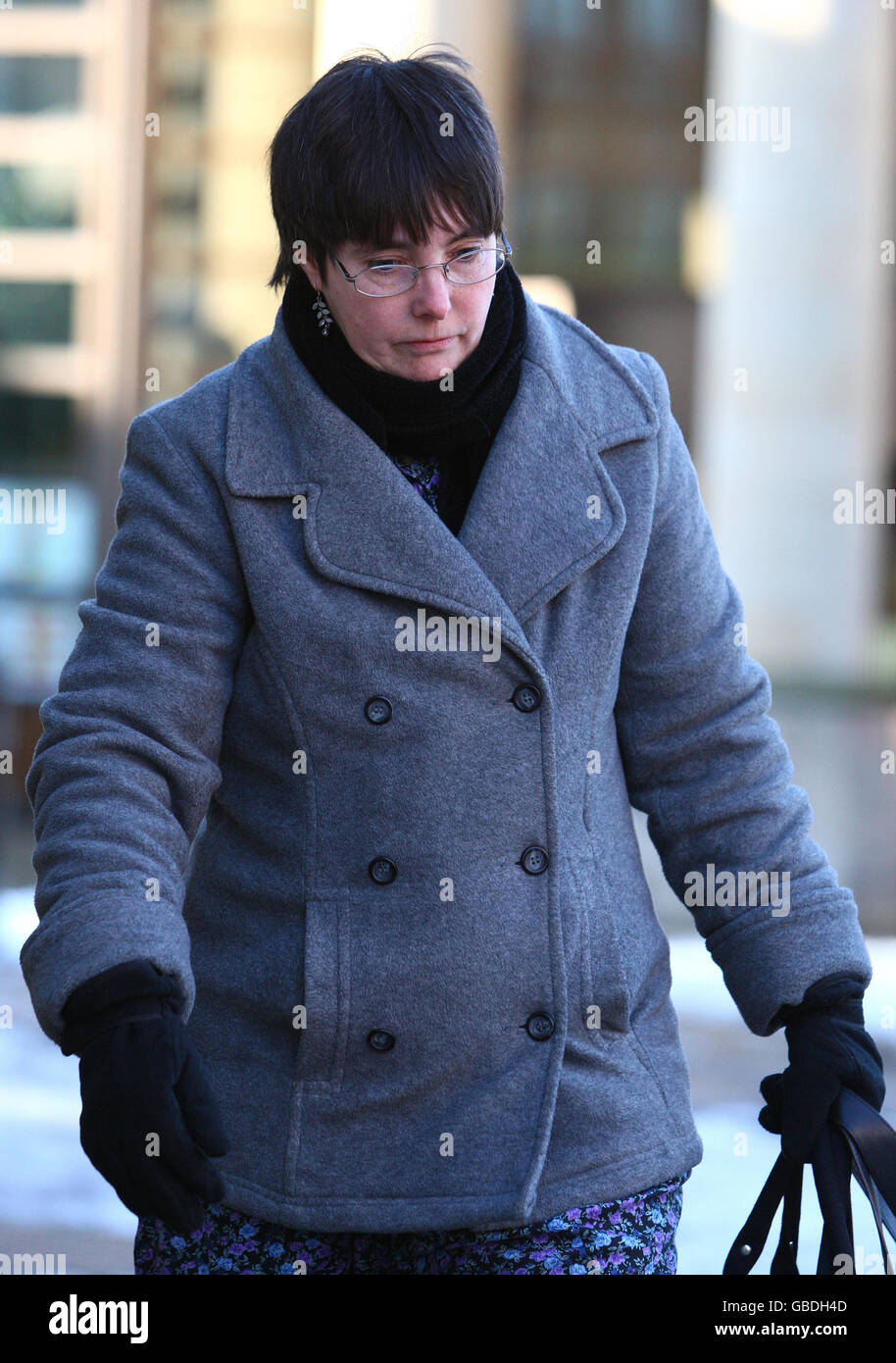 Morag Ward leaves Glasgow High Court after giving evidence in the trial ...