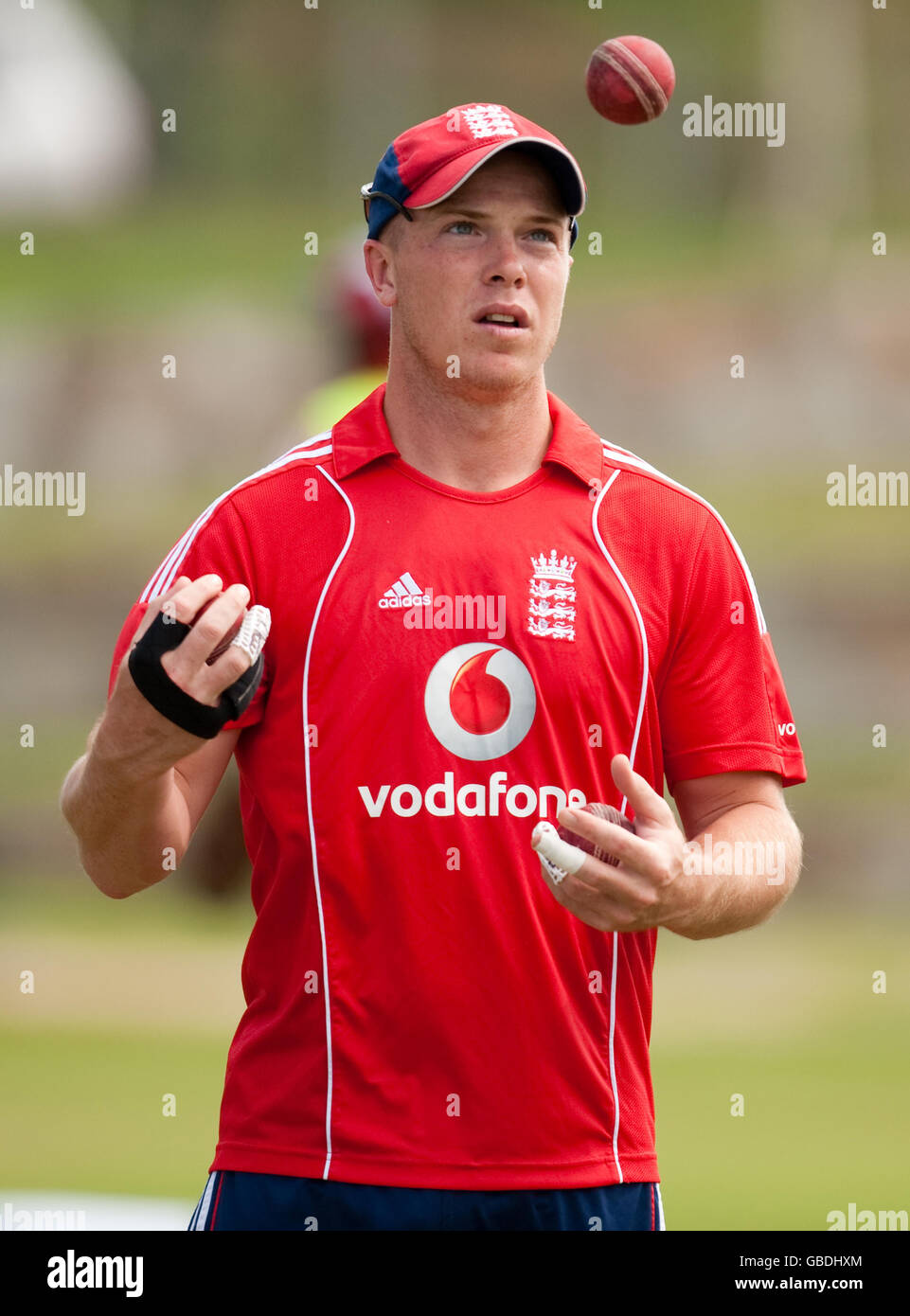 Englands tim ambrose nets practice session sir vivian richards cricket ...
