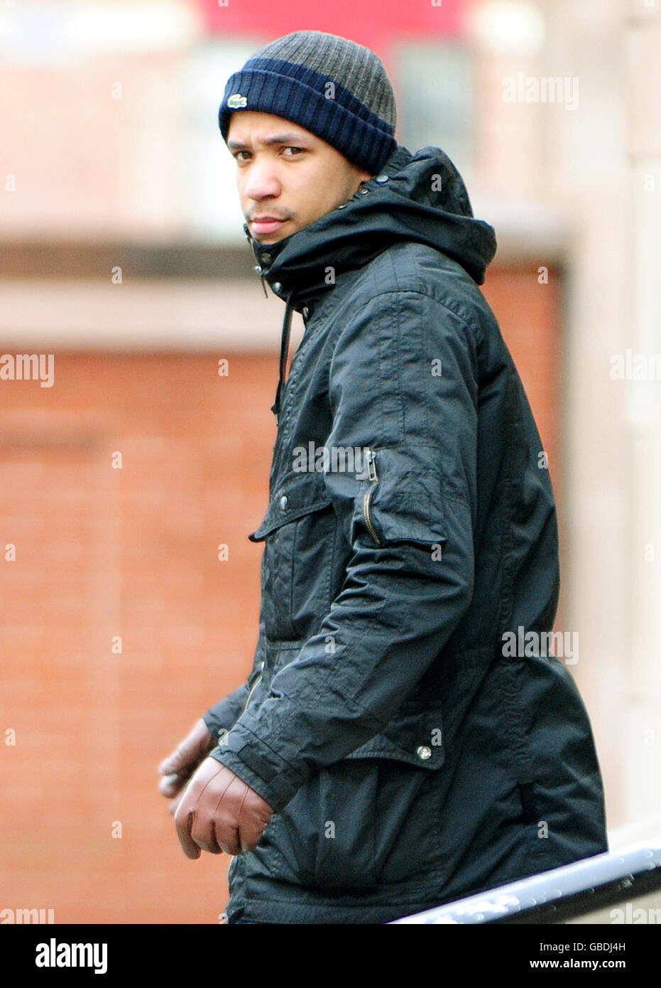 Brendon Lawrence's twin brother Calvin outside Nottingham Crown Court ...