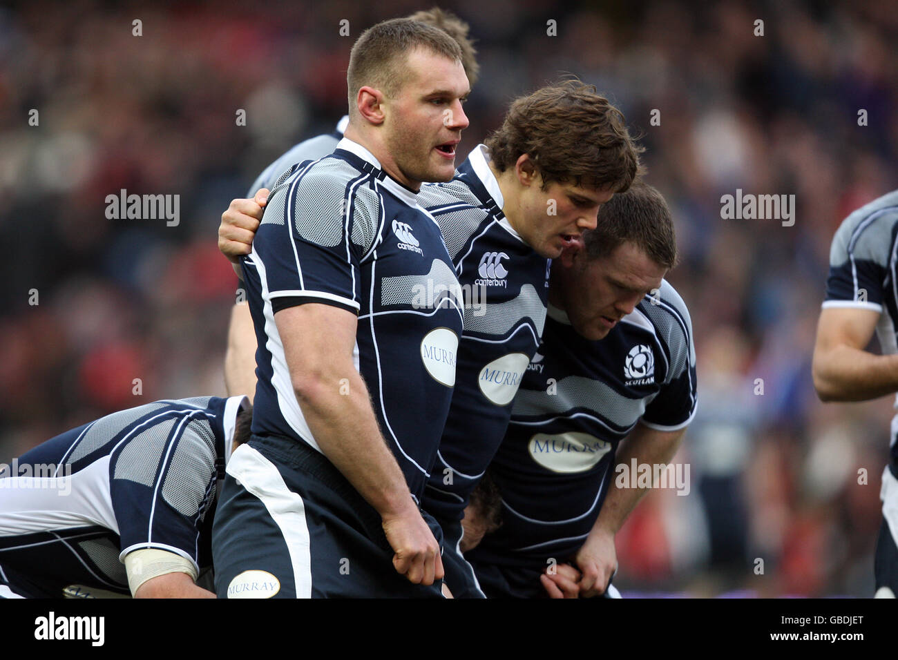 Ross ford allan jacobsen form front scrum hi-res stock photography and ...