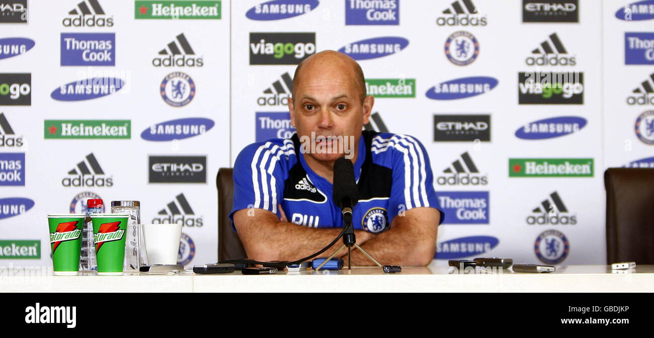 Soccer - Chelsea Press Conference - Cobham Training Ground Stock Photo ...