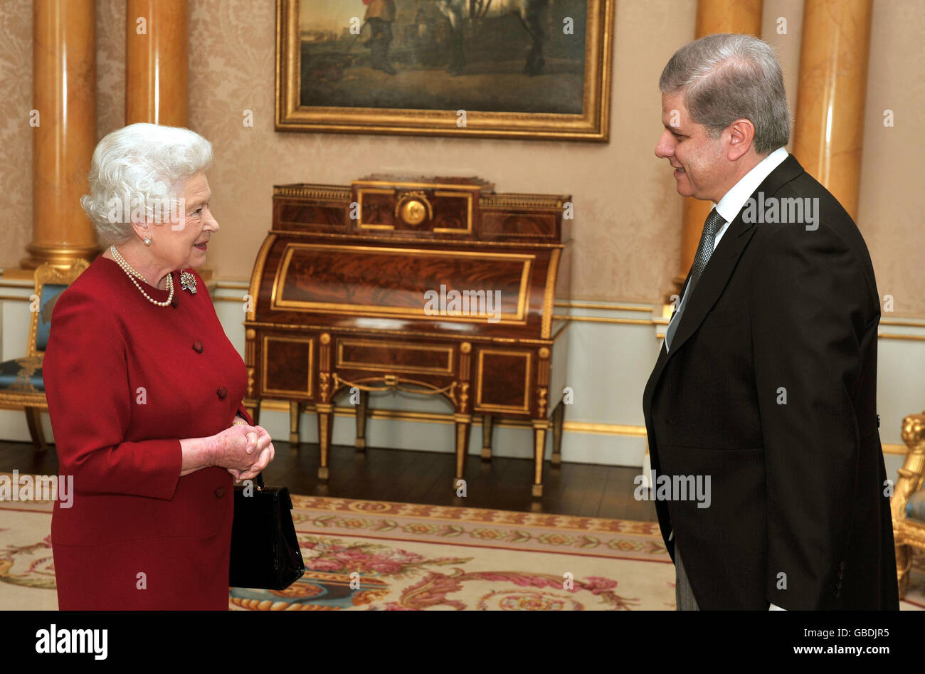 The Queen with His Excellency the Ambassador of Egypt Mr Hatem Seif El ...