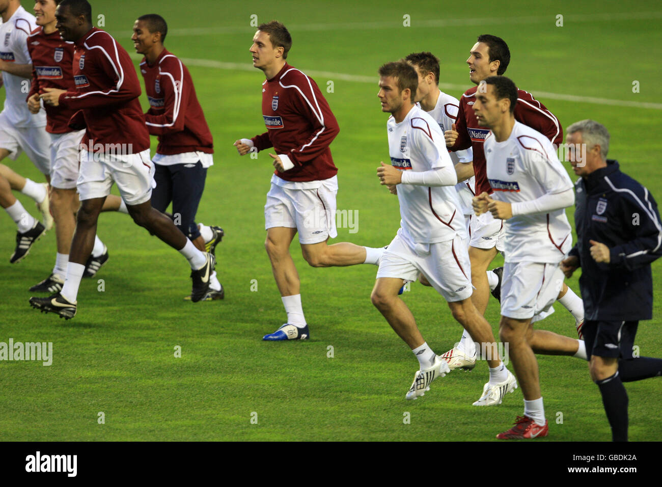 Football jogging jogs jog training kit hi-res stock photography and ...