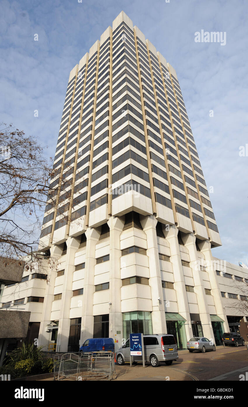 General view of the ITV headquarters in the London studios, South Bank ...