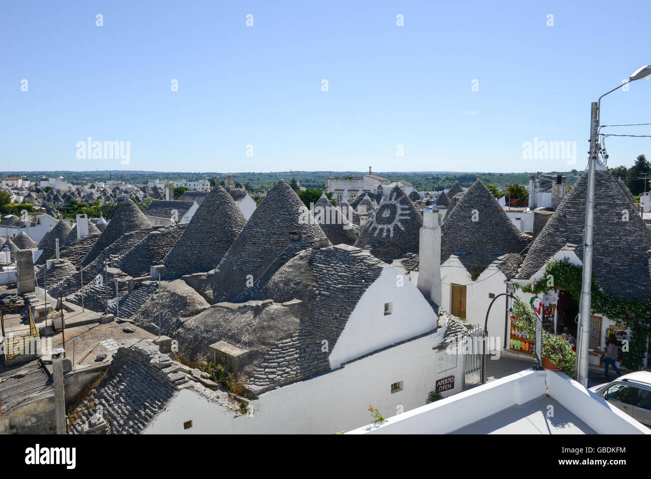 Beautiful town of Alberobello with trulli houses, Unesco world heritage ...