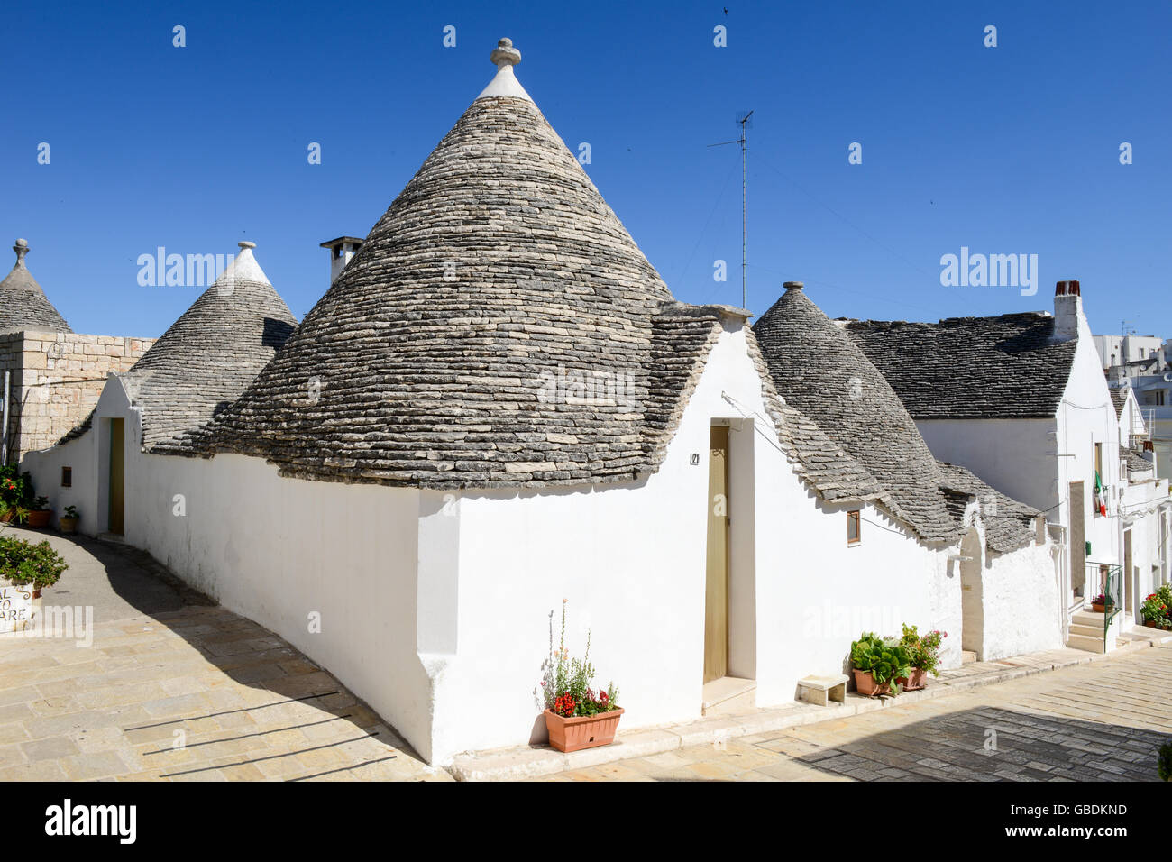 Beautiful town of Alberobello with trulli houses, Unesco world heritage ...