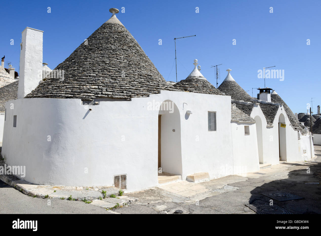 Beautiful town of Alberobello with trulli houses, Unesco world heritage ...