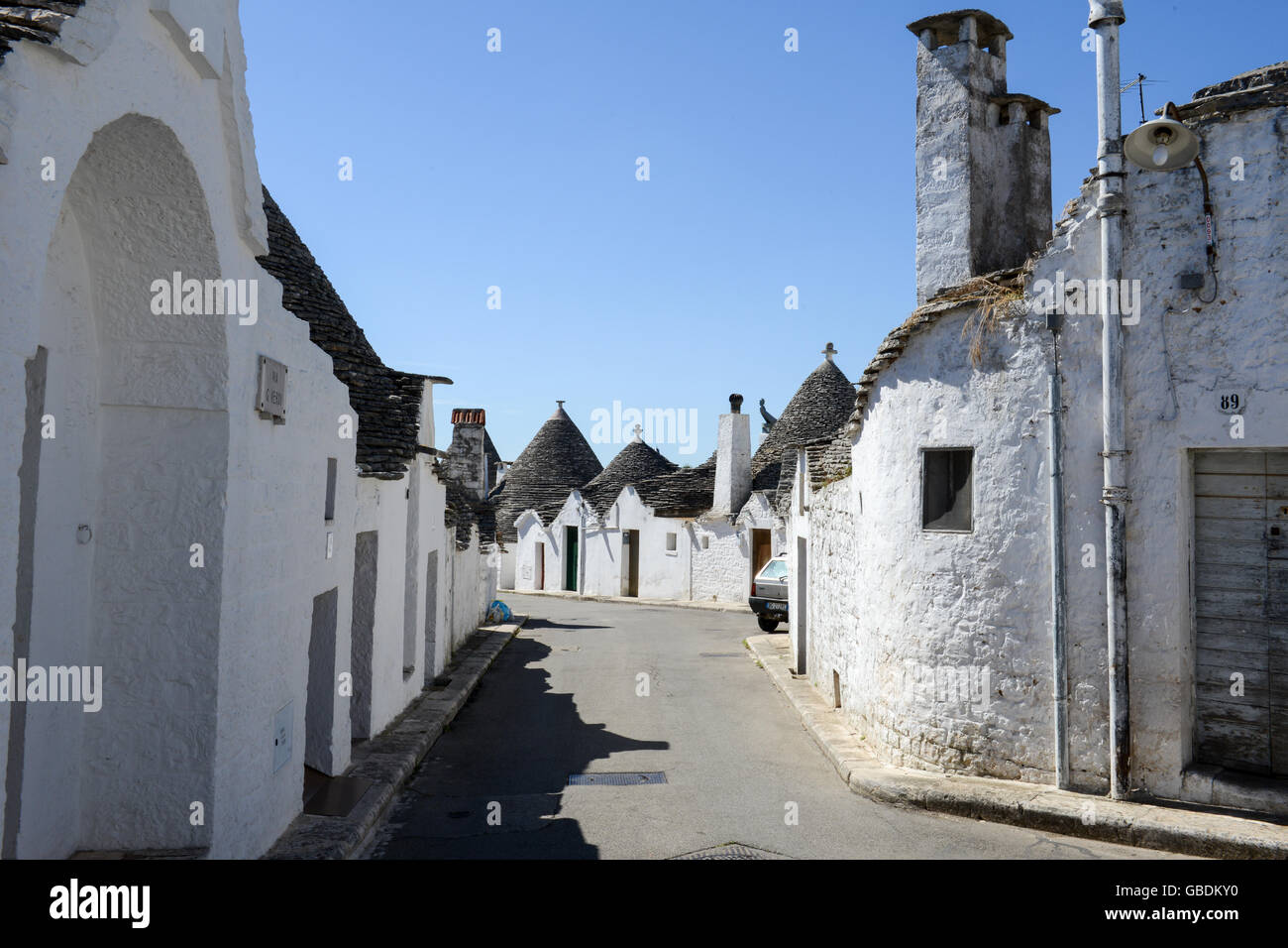 Beautiful town of Alberobello with trulli houses, Unesco world heritage ...