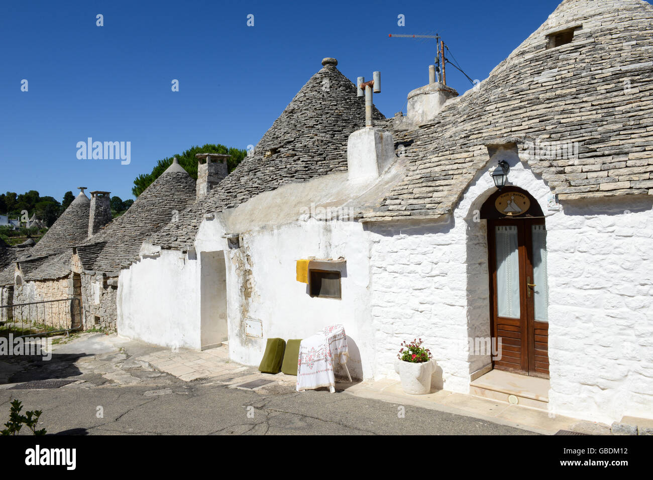 Beautiful town of Alberobello with trulli houses, Unesco world heritage ...
