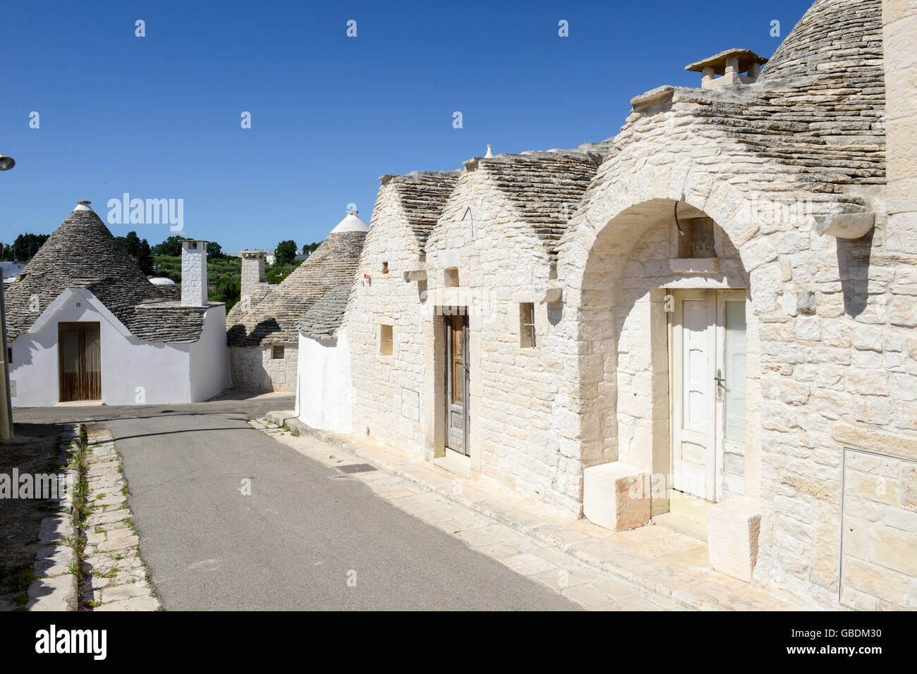 Beautiful town of Alberobello with trulli houses, Unesco world heritage ...