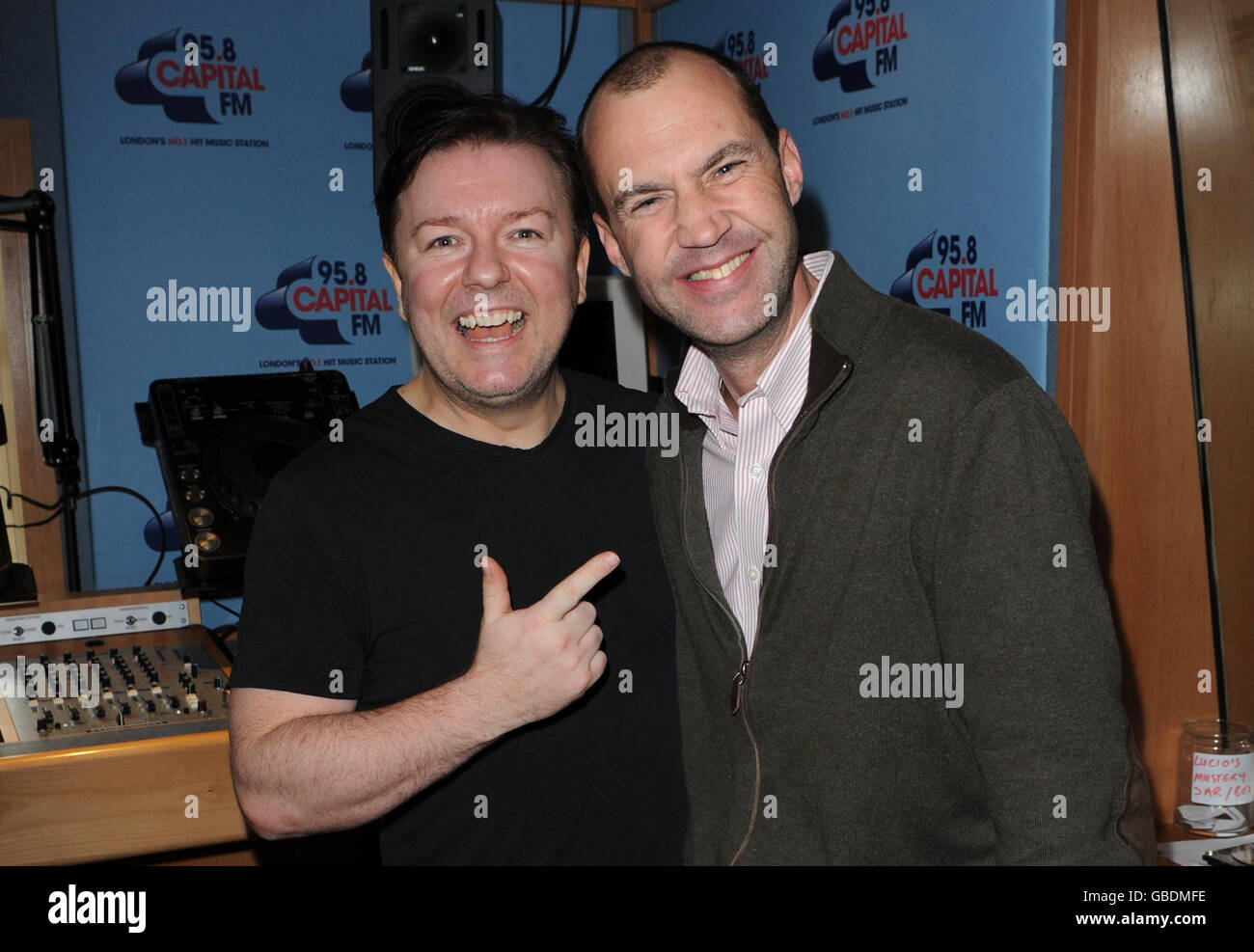 Capital Radio guests - London Stock Photo - Alamy