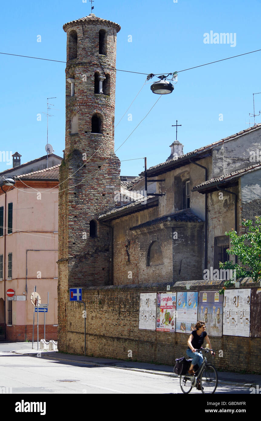 Architect domenico barbiani alongside is cylindrical brick c9 campanile ...