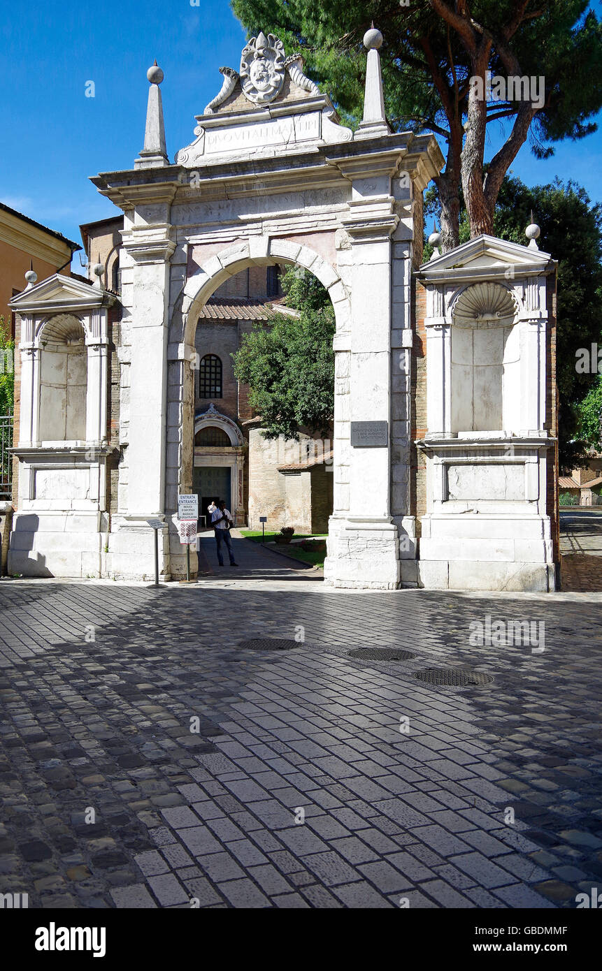 Ravenna, Italy, Gateway Basilica of S Vitale Stock Photo - Alamy