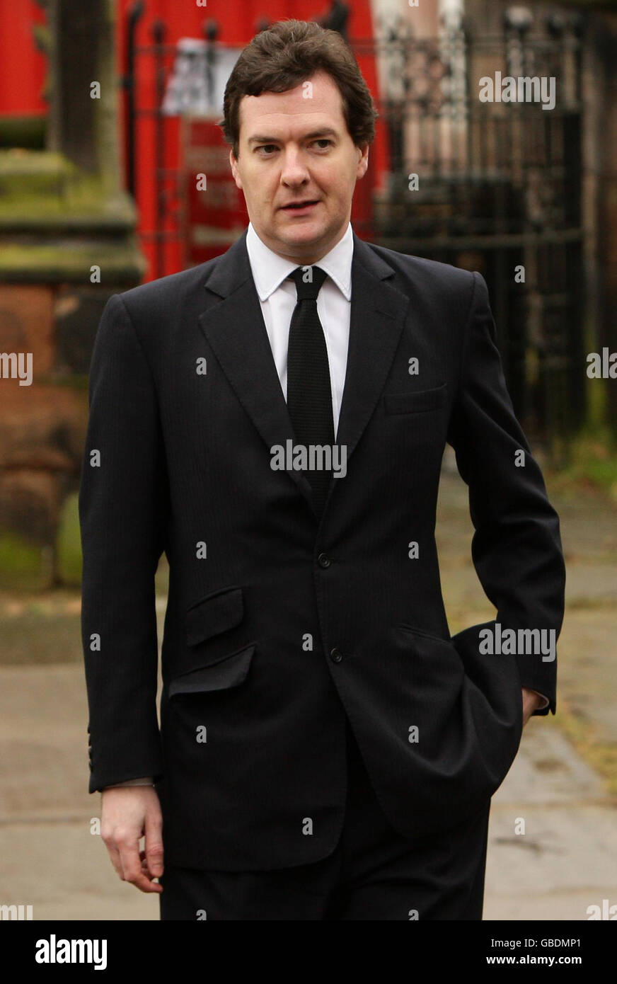 Shadow chancellor George Osborne arrives for a memorial service for ...